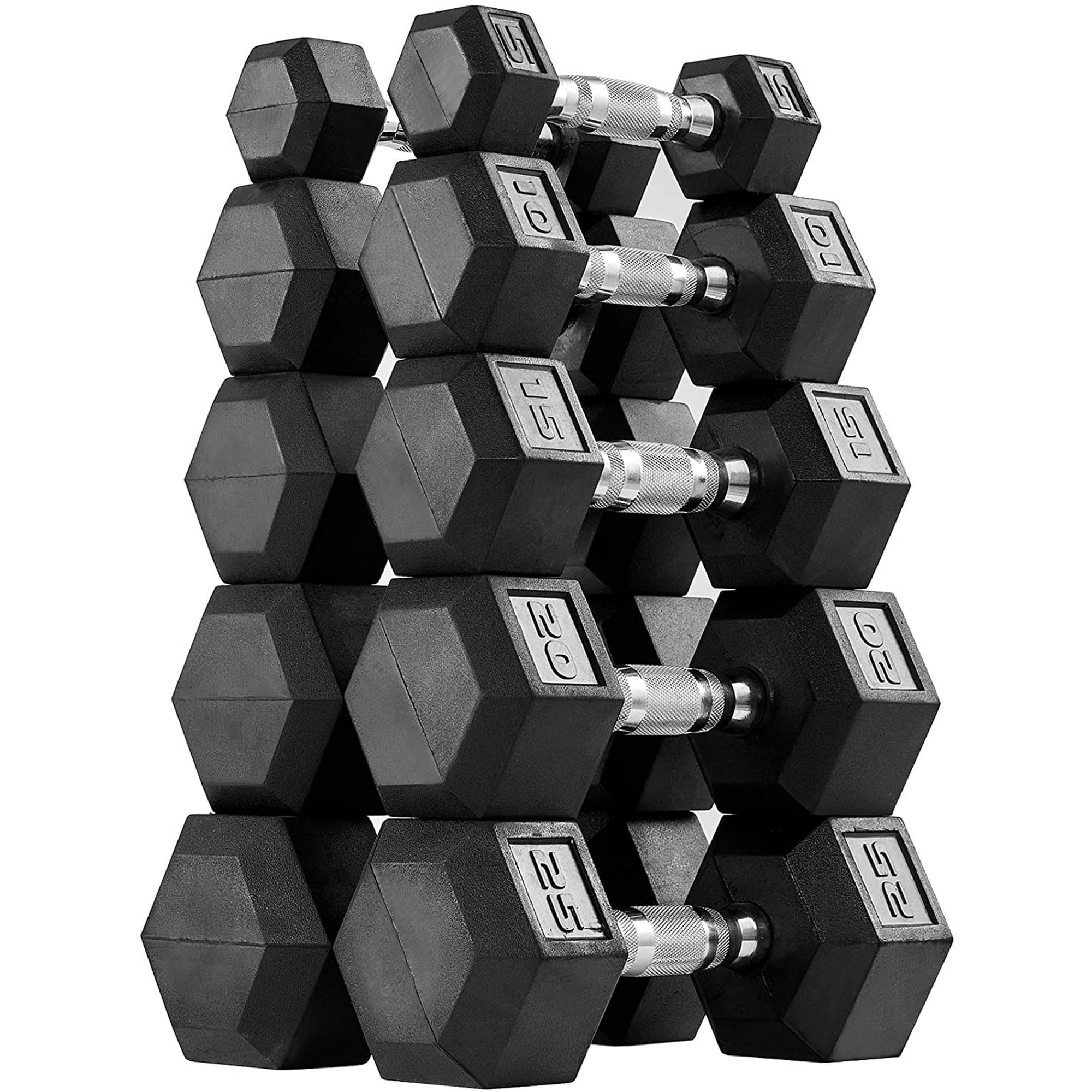 Click here for Magma Premium Rubber Hex Dumbbell Sets 150 Lb Set prices