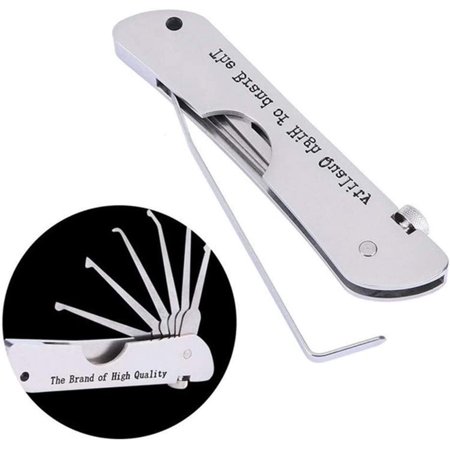 SICED Folding Lock Pick Set 7 in 1 Stainless Steel Lock Pick Set with ...