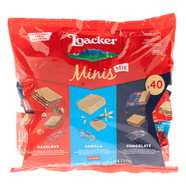 Loacker Classic Cocoa&Milk Wafers, Stick Chocolate Crème-filled Wafer ...
