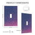 Easygdp Violet Glitter Decorator Light Switch or Receptacle Outlet Wall ...