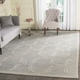 SAFAVIEH Cambridge Leland Faded Geometric Wool Area Rug, Light Blue ...