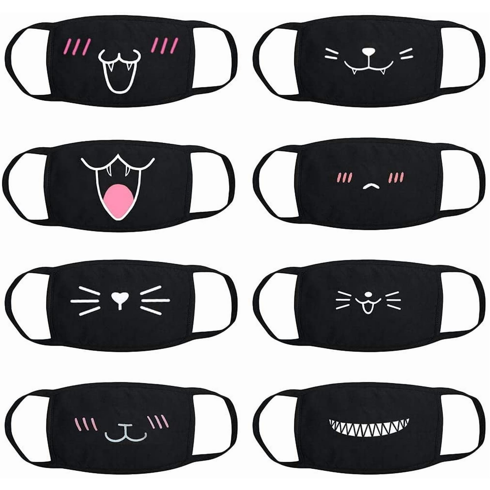Click here for Starrism 8 Pack Cartoon Sweet Cat Pattern Mouth Fa... prices