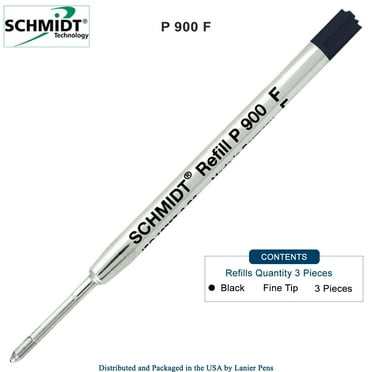 Schmidt 635 Red 5-Pack Mini D1 Ball Point Pen Refills, Medium Tip, Lamy ...
