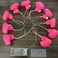 Flamingo String Lights,1.65M 10LEDs Battery Powered Painted Flamingo ...