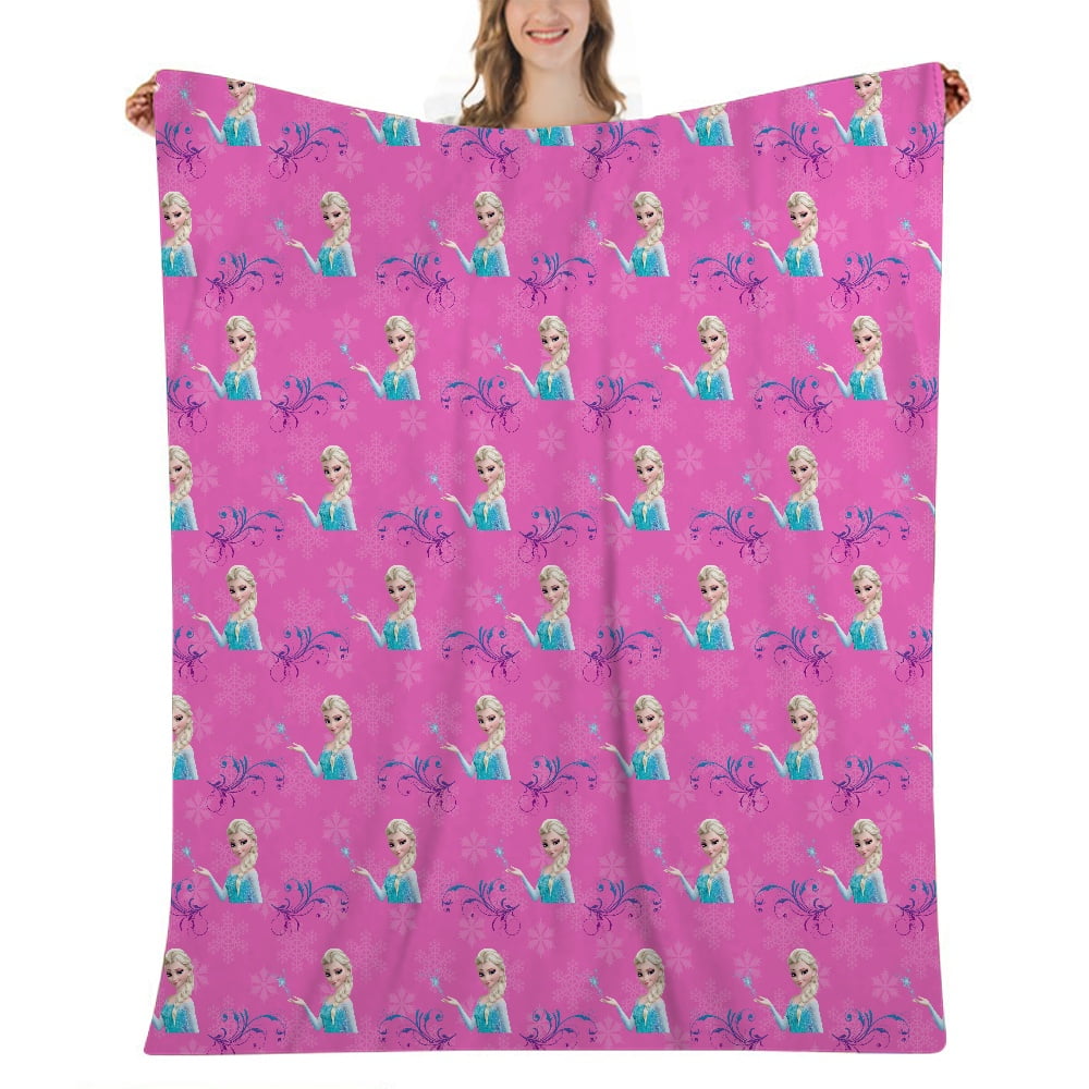 Frozen Fleece Blanket 40x58 inch, Soft and Warm Raschel Bed Blanket(#03 ...