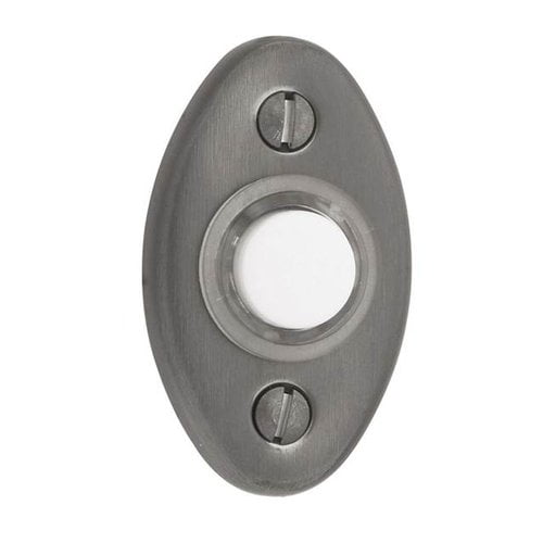 Baldwin 4852 2" X 1-1/8" Solid Brass Oval Door Bell - Black - Walmart.com
