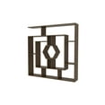 Decorotika Labrina Geometric Open Shelves Bookcase, Modern Wooden ...