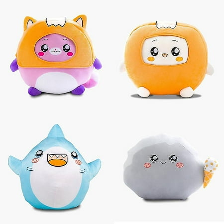 Lankybox Carton Villain Fat Fox Shark Doll Thicc Animation Plush Toy ...