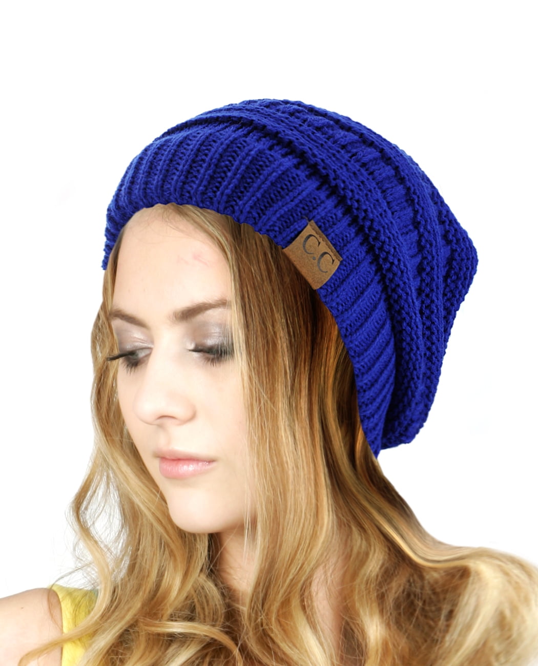 Trendy Warm Chunky Soft Stretch Cable Knit Slouchy Beanie Skully HAT20A ...