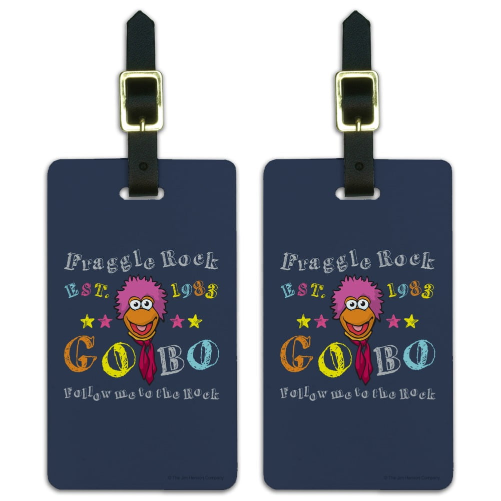 Follow Me to the Rock Gobo Fraggle Est. 1983 Luggage ID Tags Suitcase ...