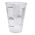 Graduated Disposable Ultra Clear Plastic Measuring Cups, 8oz/240ml ...