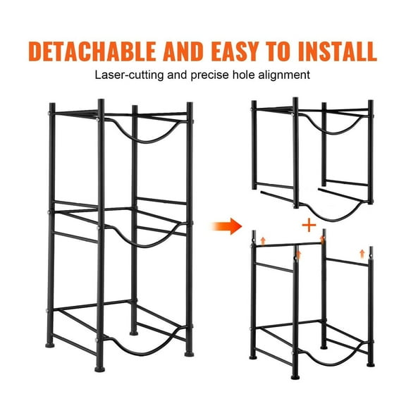 3-Tier Heavy Duty Water Jug Rack – 5-Gallon Water Bottle Storage Shelf ...