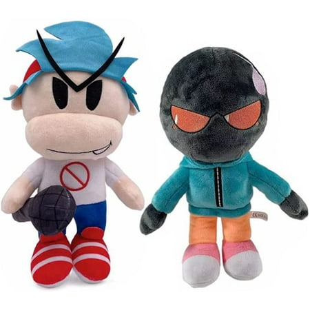 2 Pcs Friday Night Funkin' Stuffed Plush Toys,9.8''/25cm Boyfriend and ...