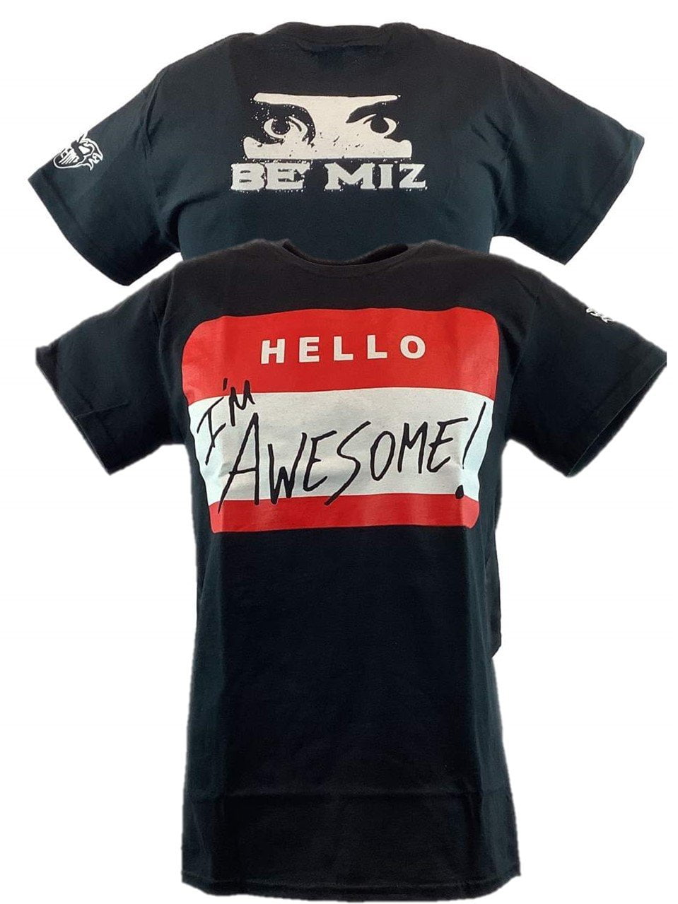 The Miz Hello I'm Awesome Be Miz Nametag Mens Black T-shirt 4XL - Walmart.com