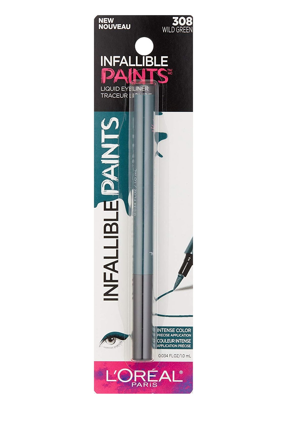 Maybelline Infallible Paints Liquid Eyeline #308 Wild Green | Walmart ...