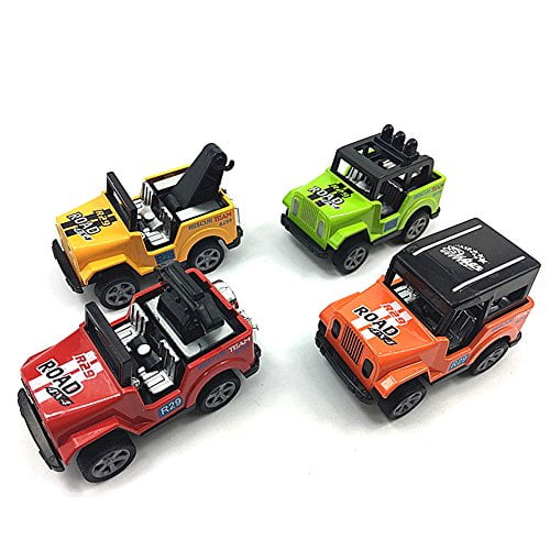 Toy Jeep , 4 Pcs Pullback Jeep Wrangler Vehicles Toys gifts Models ...