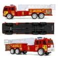 Emergency Fire Rescue Toy Truck with Sounds for Small Heroes, Light-Up ...