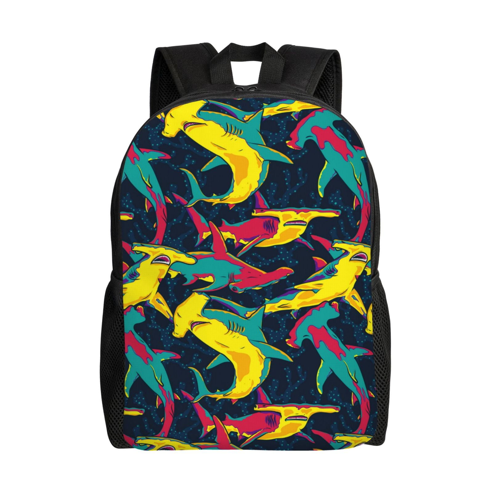 Easygdp Colorful Sharks Mochila Versátil y Elegante: Comodidad ...
