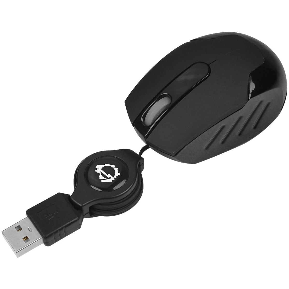 SIIG Ultra Mini Retractable USB Optical Mouse, Black - Walmart.com