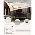 Coastal Sun Shade Sail 14' x 18', Starfish Shell Coral Rustic Beige ...