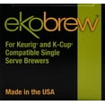 Ekobrew 2.0 K Cup Reusable Coffee Filter, Black Reusable Filter ...