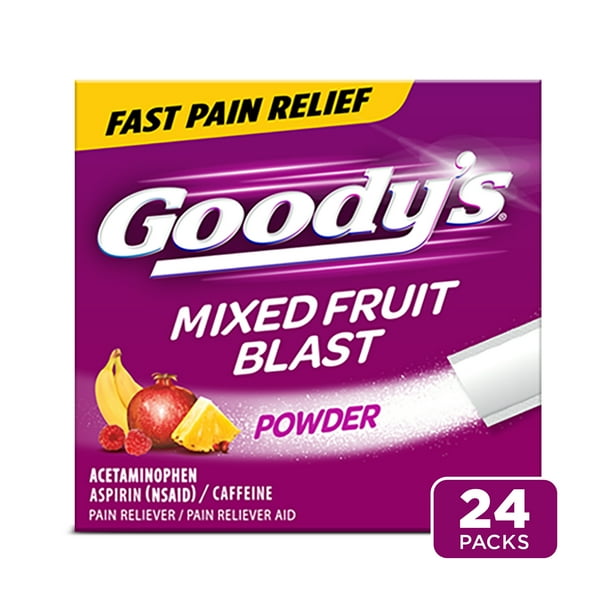 Goody's Extra Strength Headache Powder, Mixed Fruit Blast Flavor, 24 ...