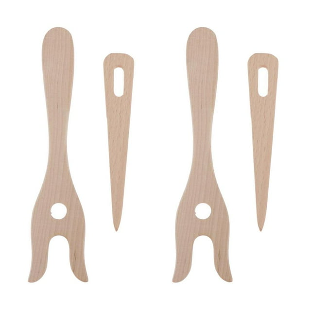 2 Set Knitting Fork Lucet Handy Braiding Tool for Hobby Art Cordmaking ...