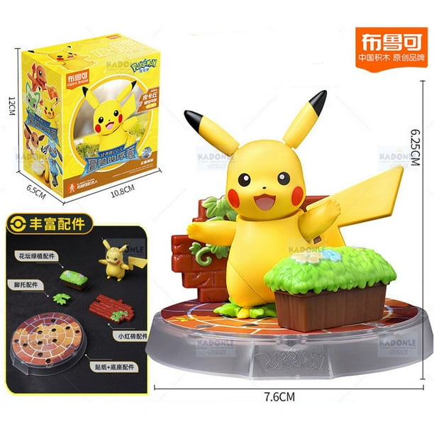 Figuras de Pokémon para armar, juguetes de Pikachu, Charizard, Greninja ...