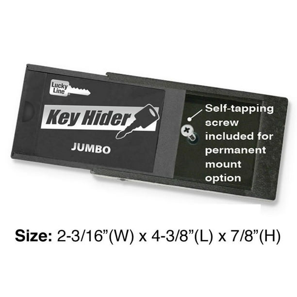 Lucky Line Jumbo Magnetic Key Hider, Case Holder for Larger Keys and ...