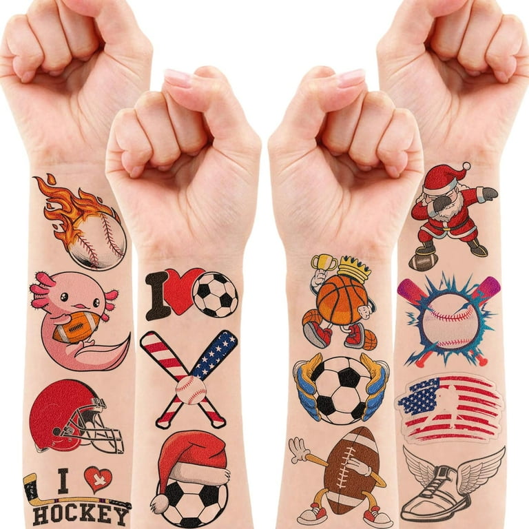 Olympic Fake Tattoos 80PCS Sports Temporary Tattoos Olympic Themed