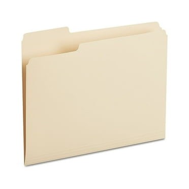 Office Manila File Folders, Single Ply Top Tab, 1/3 Cut Third Position ...