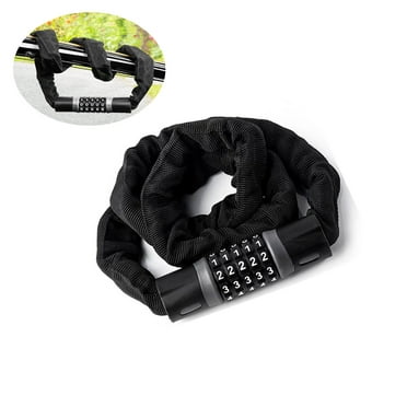 HKEEY Bike Chain Lock, 5-Digit Combination Lock, Resettable Bicycle ...