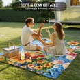 Outdoor Rug 4x6 ft Butterfly Sunflower Waterproof Outdoor Patio Rug Mat ...