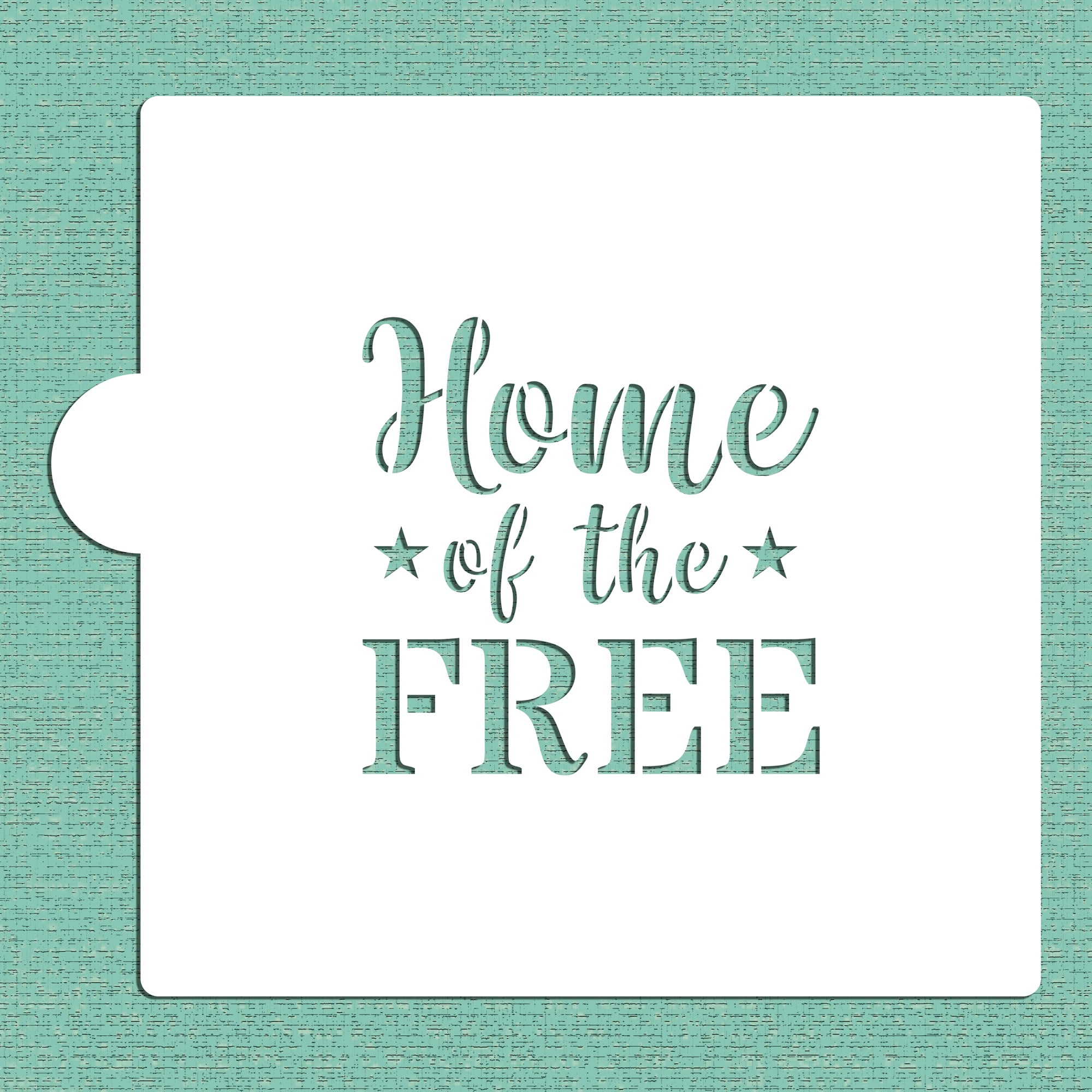 Home of the Free Cookie and Craft Stencil | Cookie Stencils for Royal ...