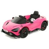 McLaren 765LT 12V Kids Ride-On Car with R/C Parental Remote (Pink ...