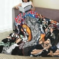 Bleach Bed Blanket 3D Printed Throw Blanket Lightweight Super Soft Air ...