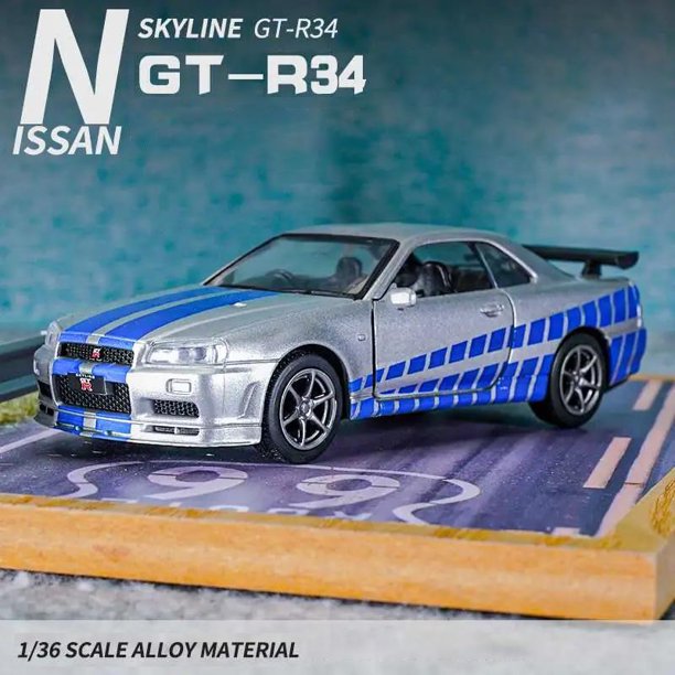 Nissan GTR R34 Skyline Ares Diecasts & Toy Vehicles Metal Toy The Fast ...