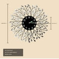 Lulu Decor, Decorative Crystal Metal Vine Wall Clock, Diameter 25", 9. ...