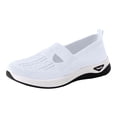 Breathable Walking Sneakers for Women Embroidery Butterfly Running ...
