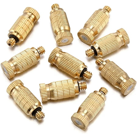Brass Misting Nozzle, Pack High Pressure Spray Misting Nozzle UNC ...