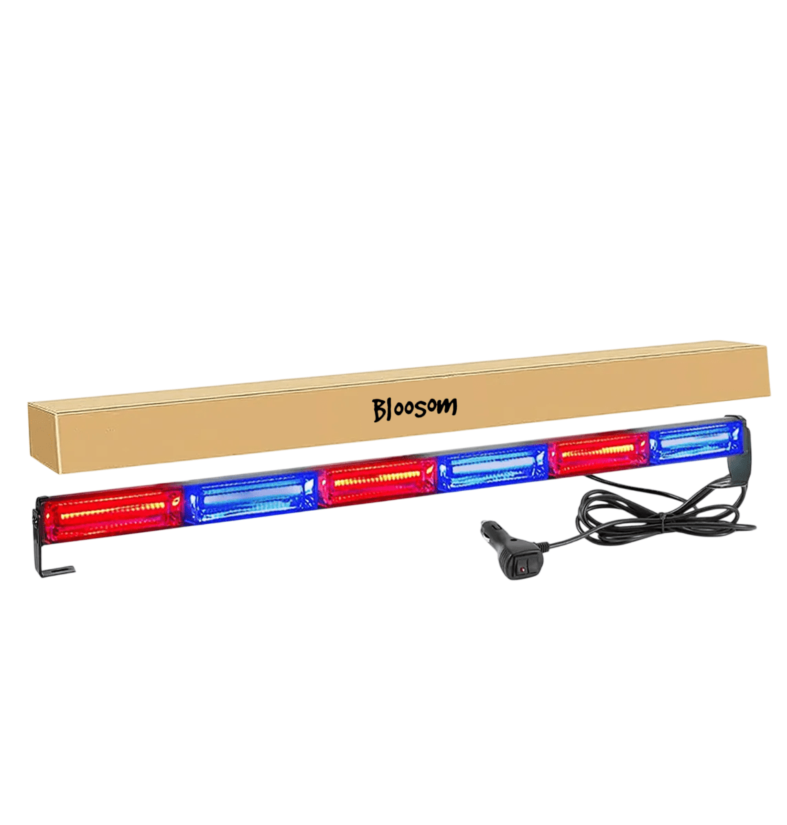 Barra Torreta Bloosom Estrobo Codigo Leds Cob Policia 35 PuLG 60w Rojo ...