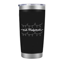 Eid Mubarak Festival Elements Coffee Mug, Washable Stainless Steel ...