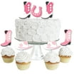 Big Dot of Happiness Rodeo Cowgirl - Pink Western Party Centerpiece ...