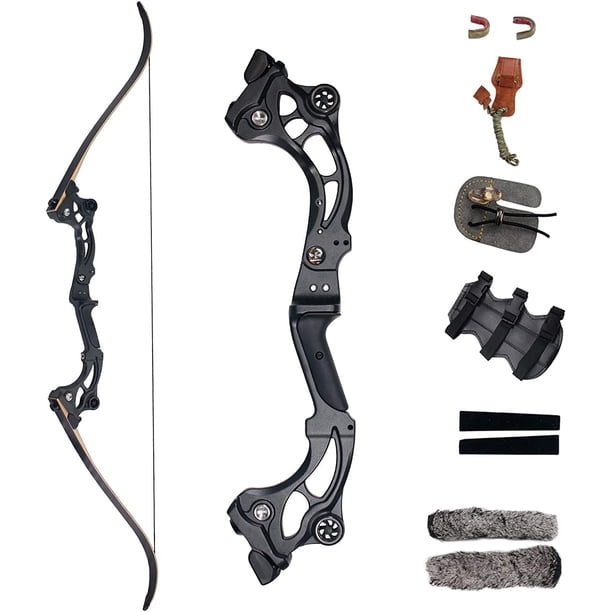 64" Takedown Recurve Bow Metal Riser 30-60Lbs Right Handed for Archery ...