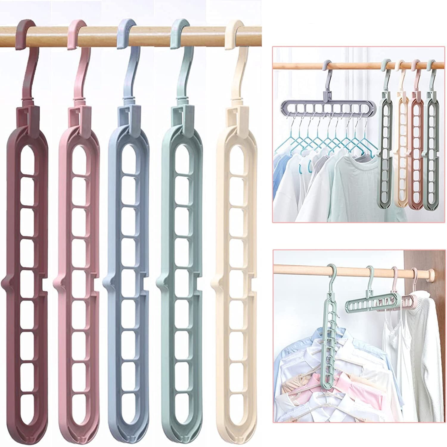 Magic Hanger Organizer, Space Saving Hangers, Multifunctional Storage ...
