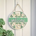 2D Wooden Sign in Floral Shape – Elegant Home Decor & Gift Idea for ...