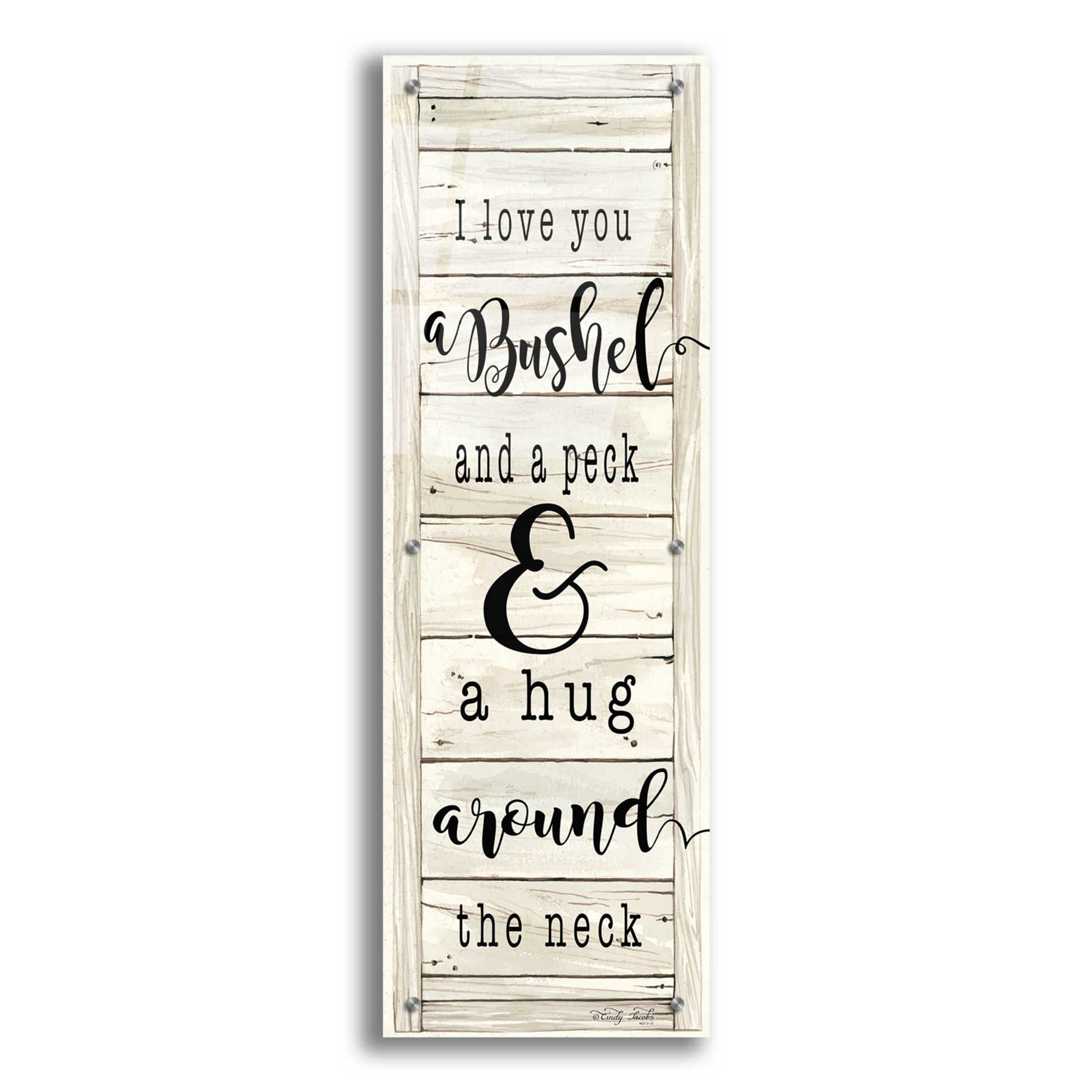 Epic Art 'Hug Around the Neck' by Cindy Jacobs, Acrylic Glass Wall Art ...