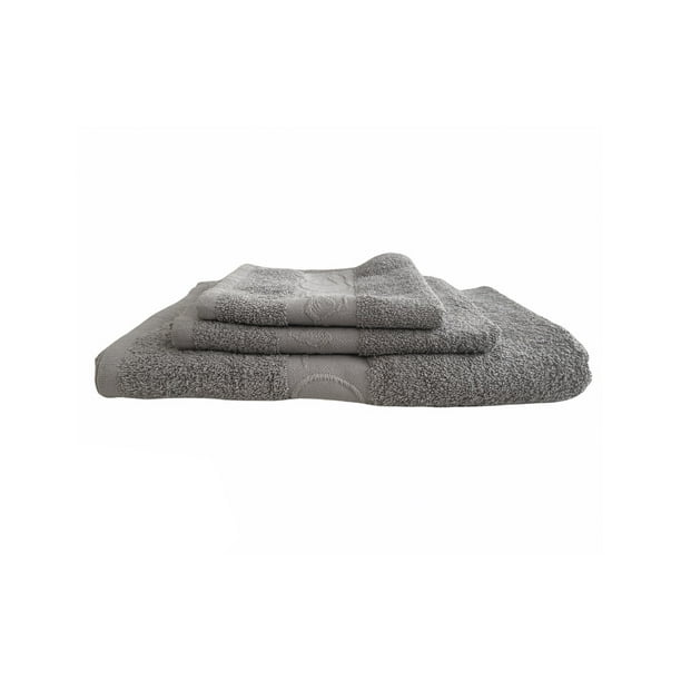 Spring Air Kit de 3 Toallas Breeze Gris - Facial - Manos - Medio Baño ...