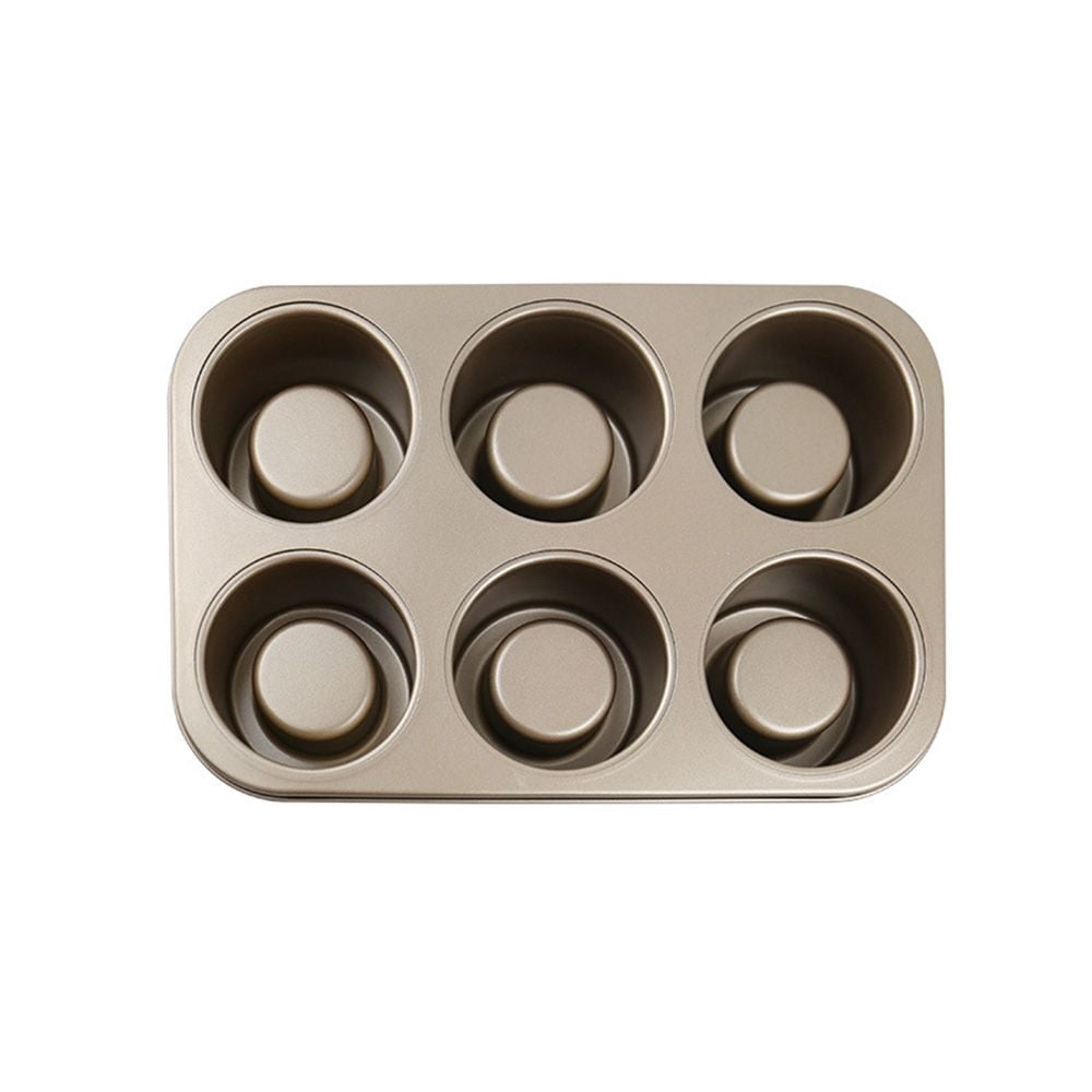 Pudding DIY Fluted Tube Carbon Steel Kitchen Muffin Pan Cupcake Mould ...