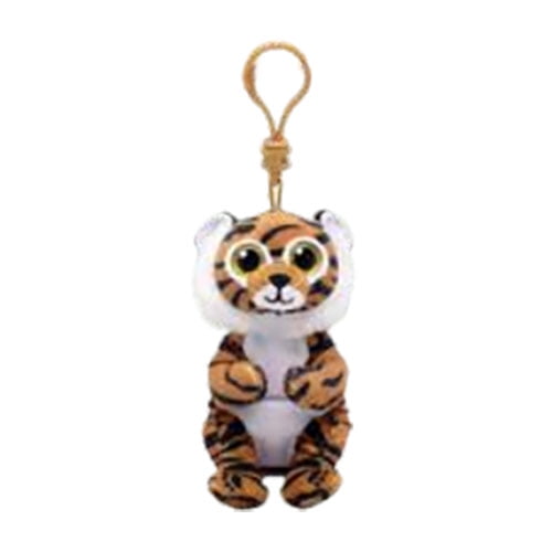 TY Beanie Baby (Beanie Bellies) - CLAWDIA the Tiger (Plastic Key Clip ...